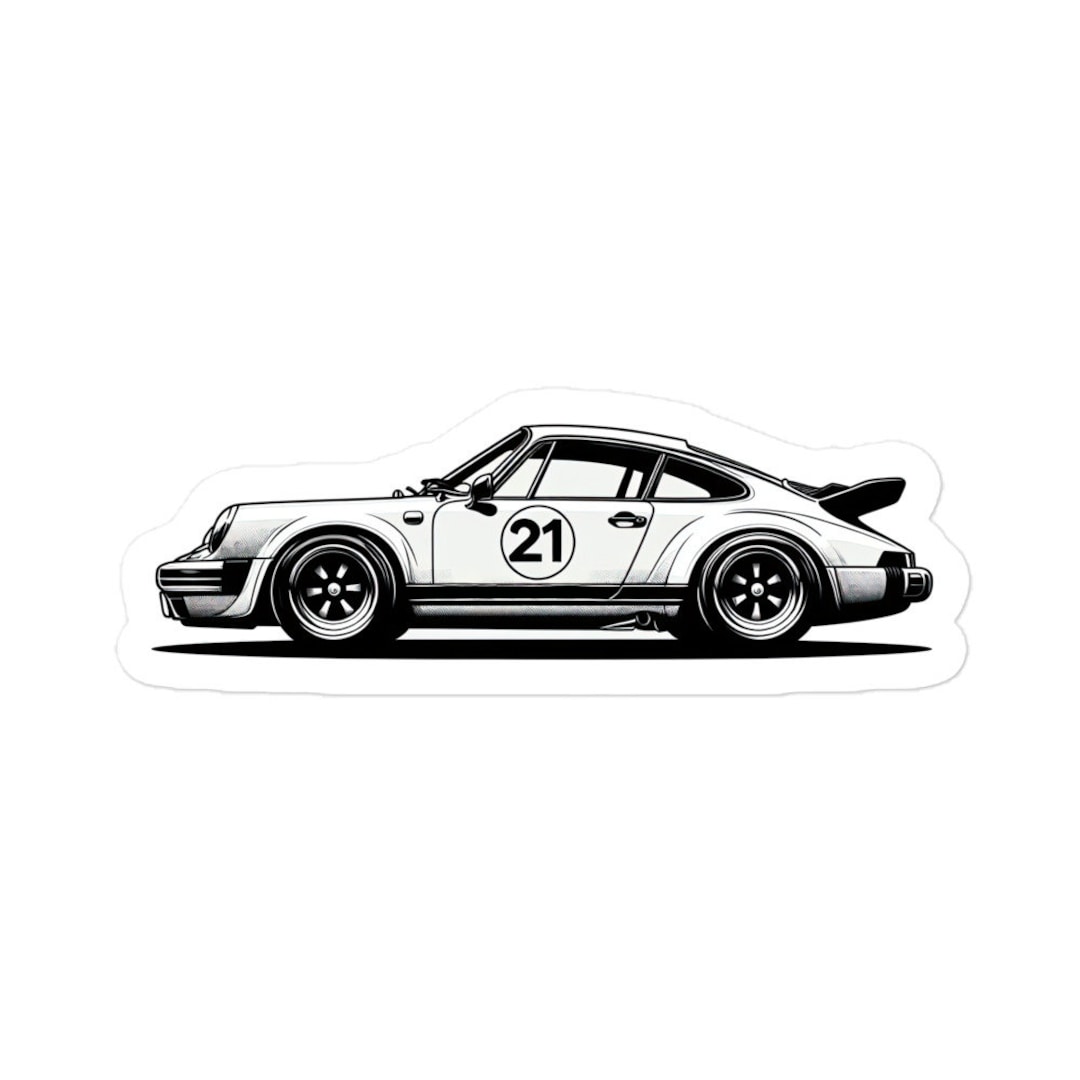911 Bubble-free Sticker Classic German 911 Car Sticker for Car Window ...