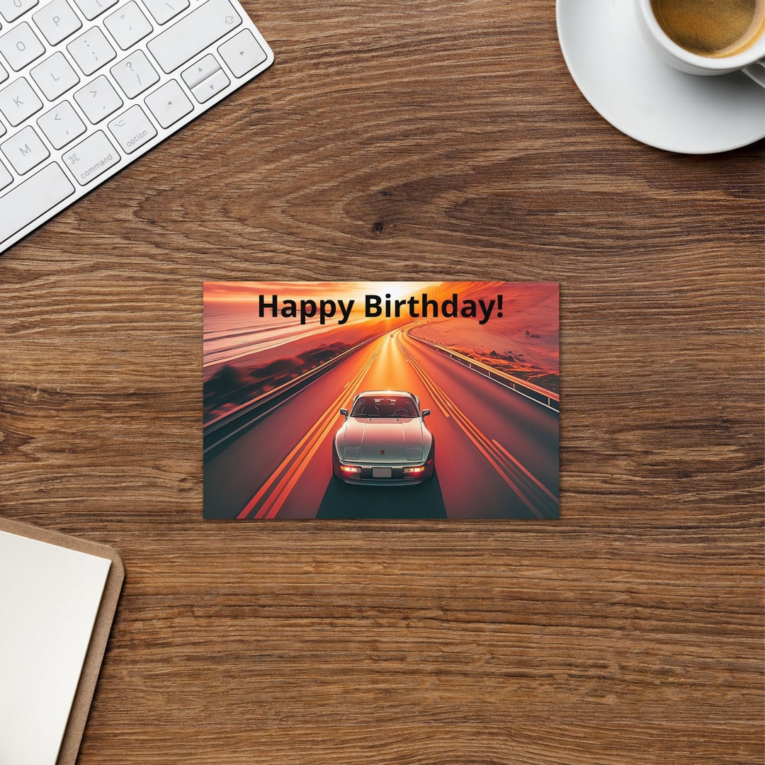 944 Sports Car Birthday Card: Gift for Him/her - Etsy