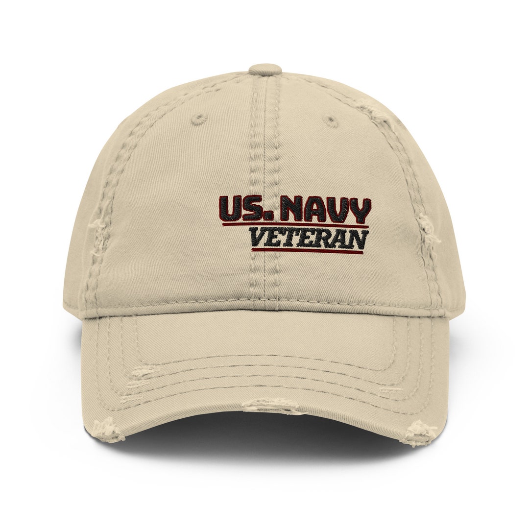 Vintage US Navy Veteran Baseball Cap Vintage Distressed Dad Hat US Navy ...