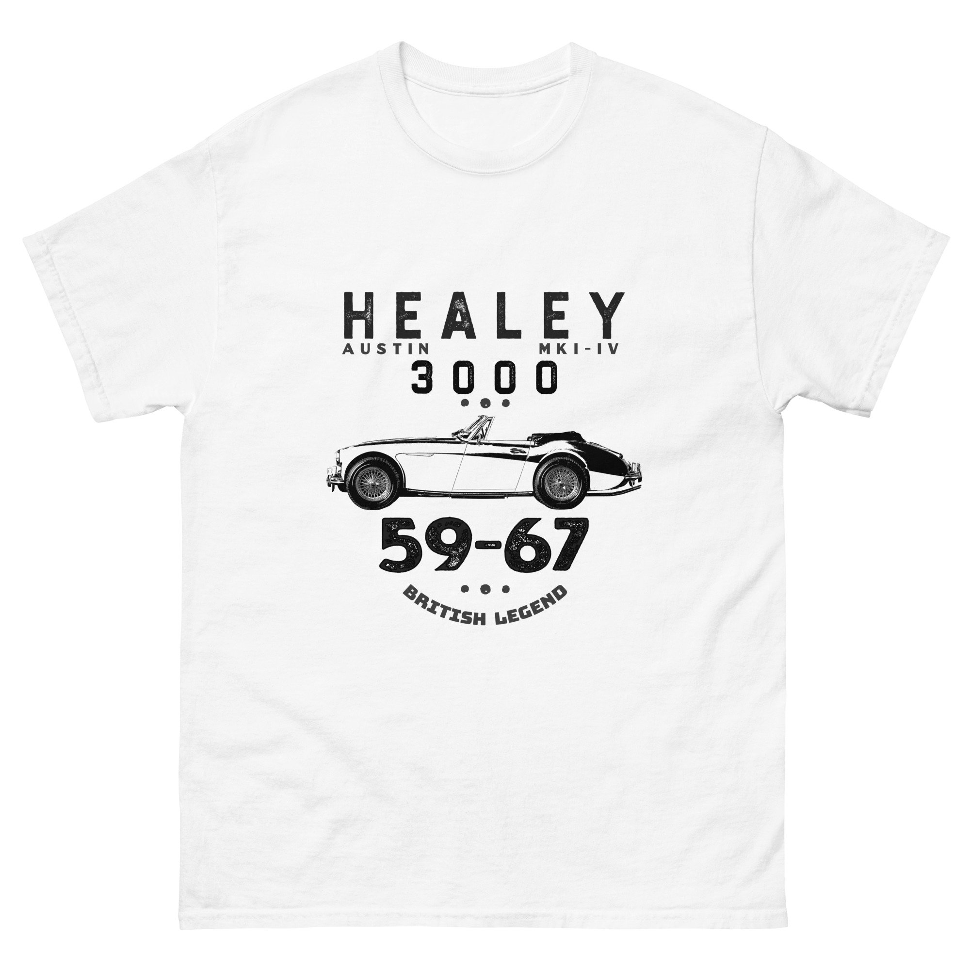 Austin Healey 3000 T-shirt Men's Classic British Car Mk1-4 Healey ...