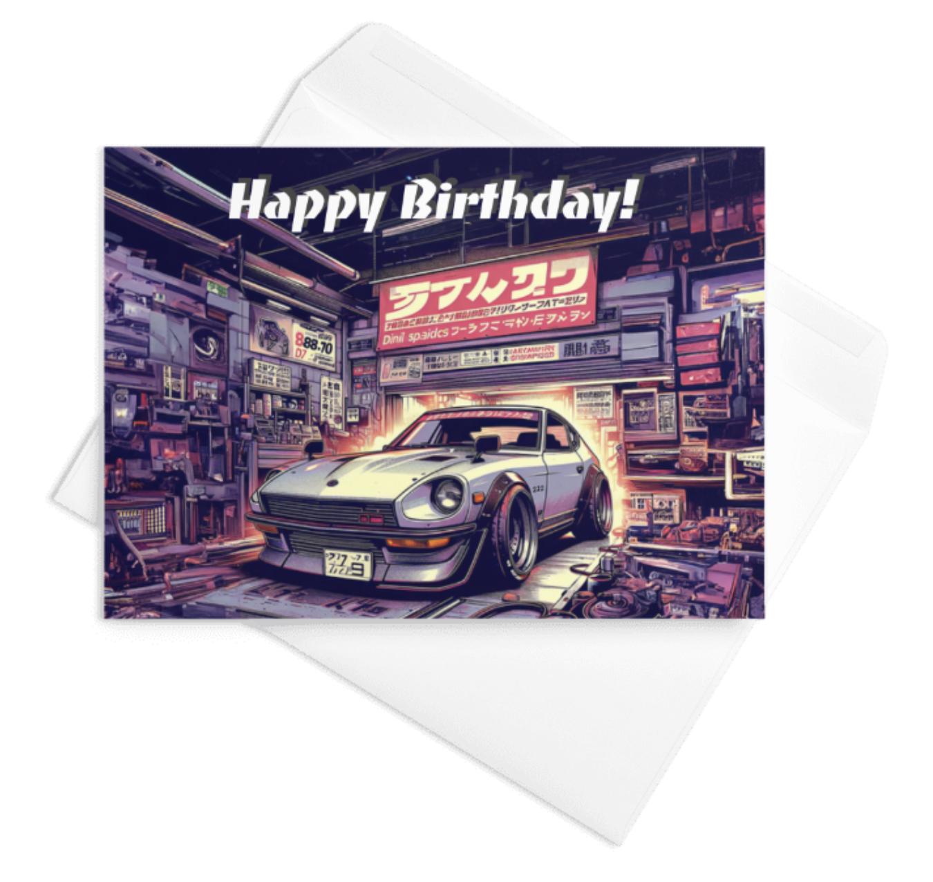 JDM 280z Birthday Card Classic Japanese Sports Car Lover Enthusiast Bday Card Gift - Etsy