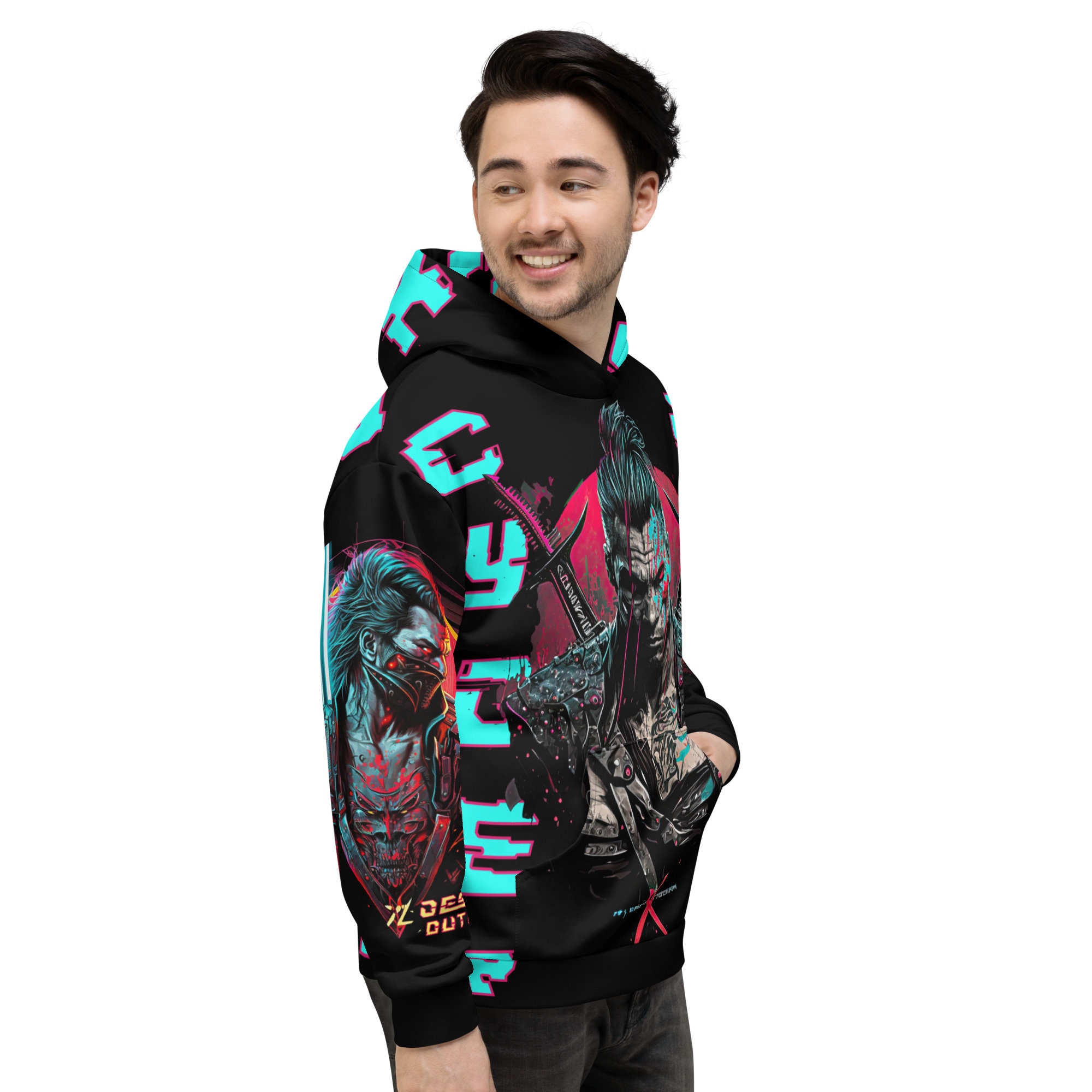 Cyberpunk 2077 Samurai Hoodie Cyberpunk Clothing Bladerunner Gifts Men ...
