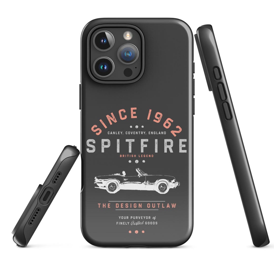 Spitfire iPhone Case: Classic British Car Tough Phone Cover - Etsy