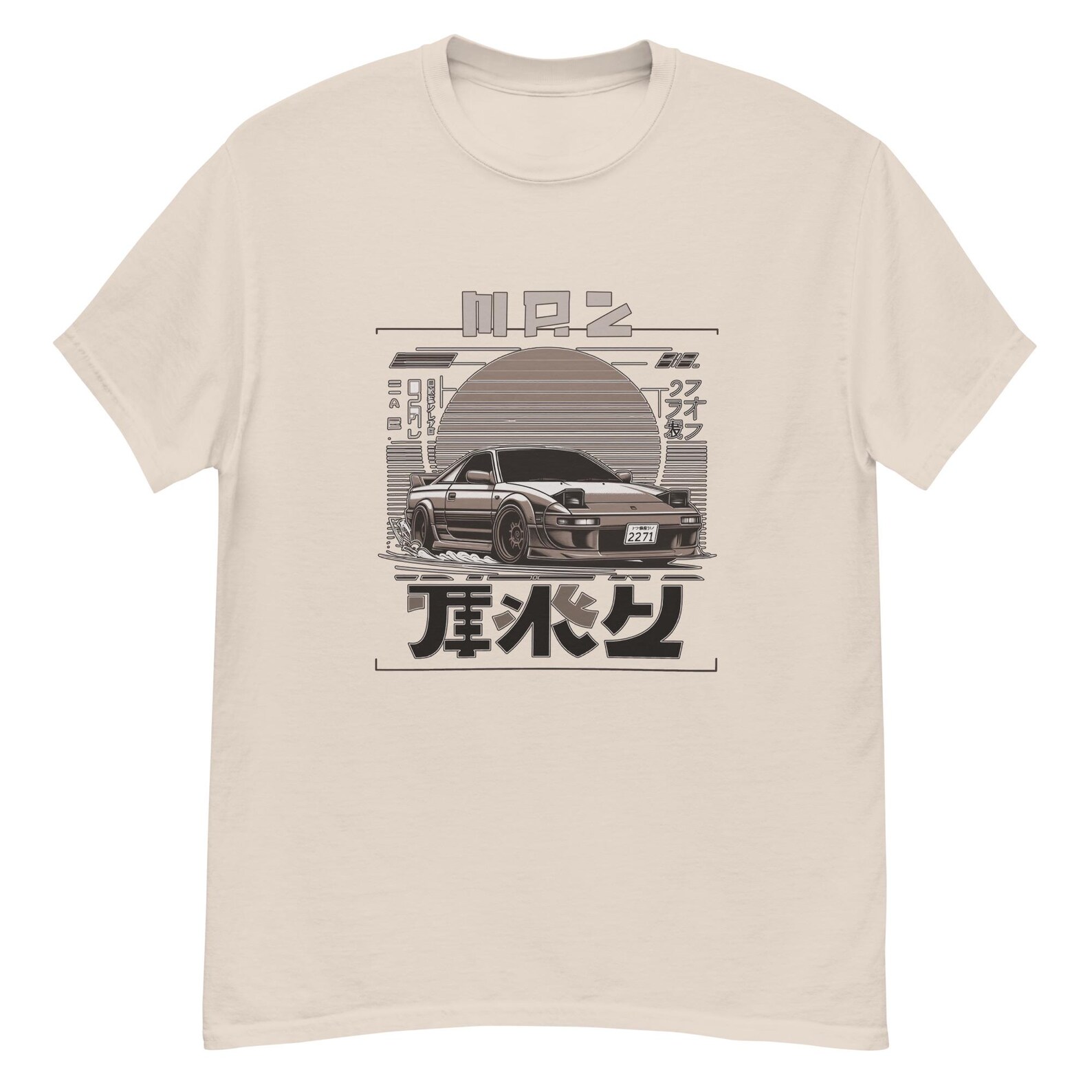MR2 T-shirt – Vintage Japanese Graphic Art (front & Back) – MR2 JDM ...