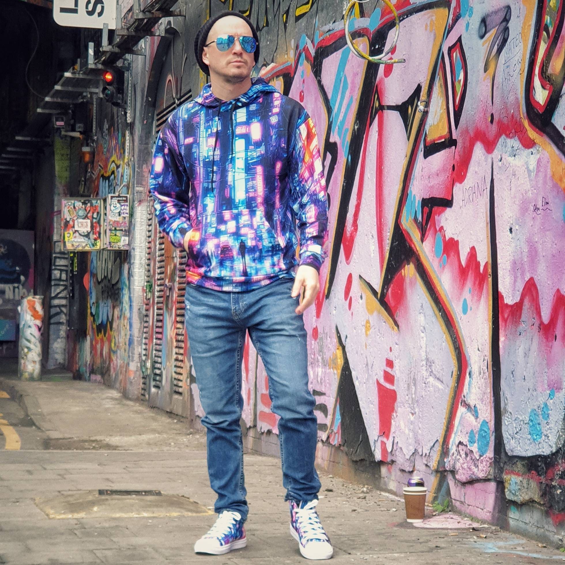 Mens Cyberpunk Trainers Hightop Cyberpunk High Tops Streetwear Clothing ...