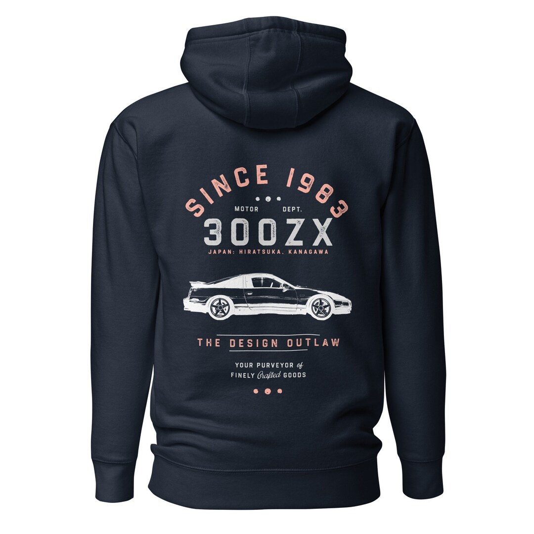 Classic 300ZX Hoodie Retro JDM Sports Car Vintage Z-car Enthusiast ...