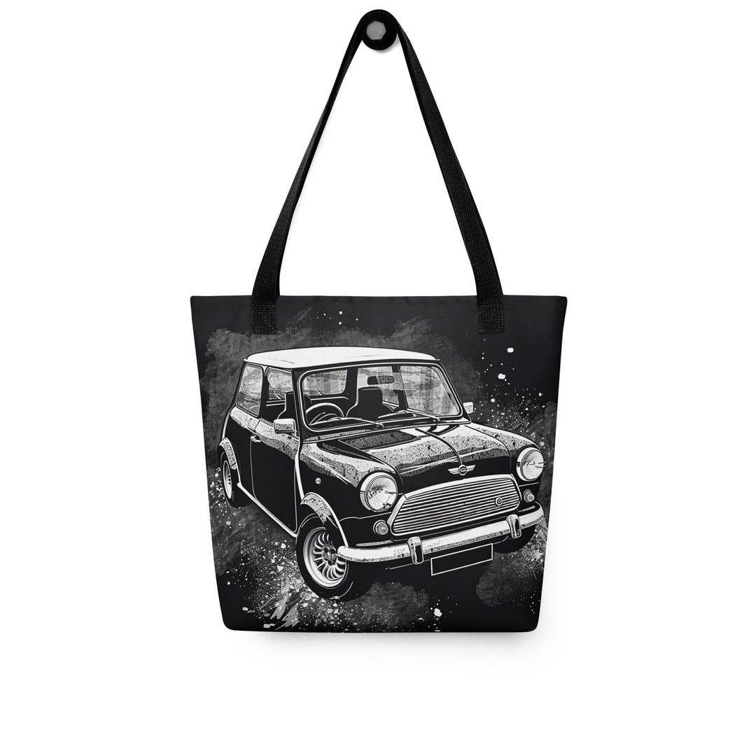 Classic Mini Cooper Tote Bag Mini Cooper Car Grocery Bag Birthday Mini ...