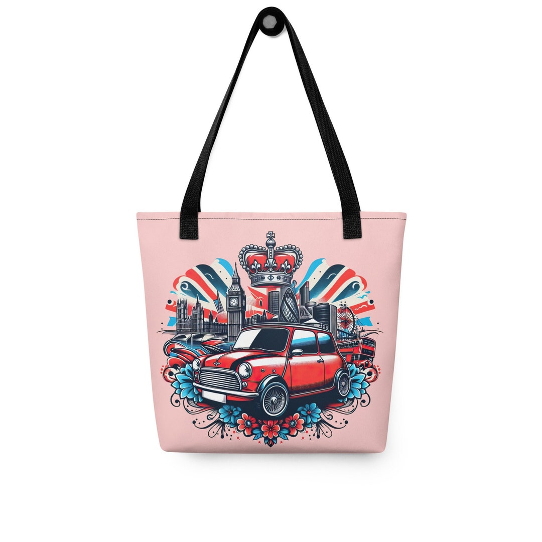Mini Car Tote Bag Royal Crown Big Ben London Skyline Grocery Cooper ...