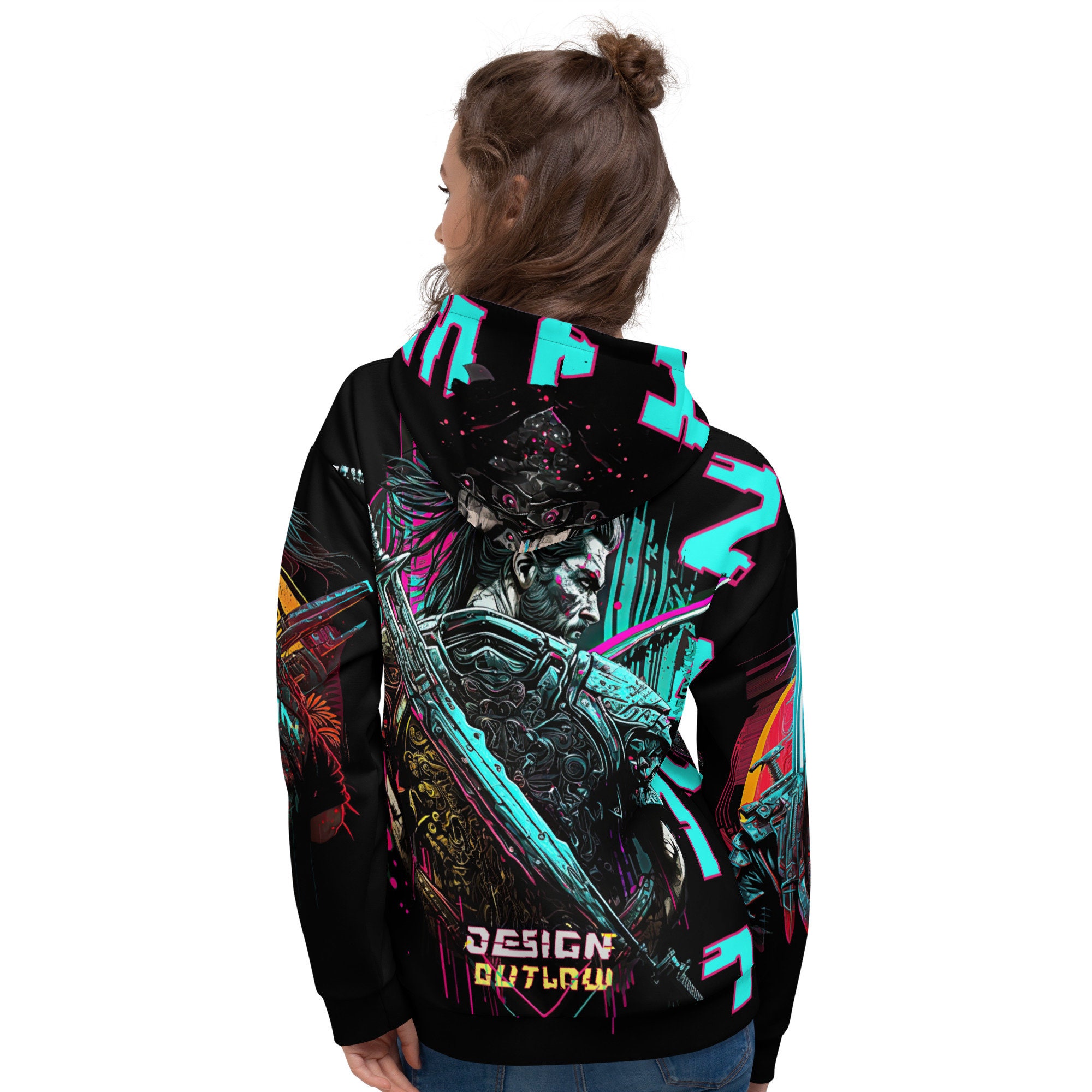 Cyberpunk 2077 Samurai Hoodie Cyberpunk Clothing Bladerunner Gifts Men ...