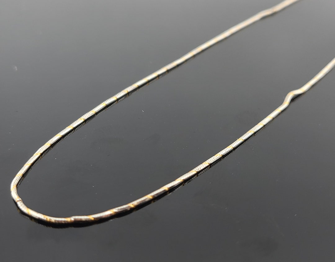 22K Solid Gold Designer Rhodium Chain C2933 - Etsy