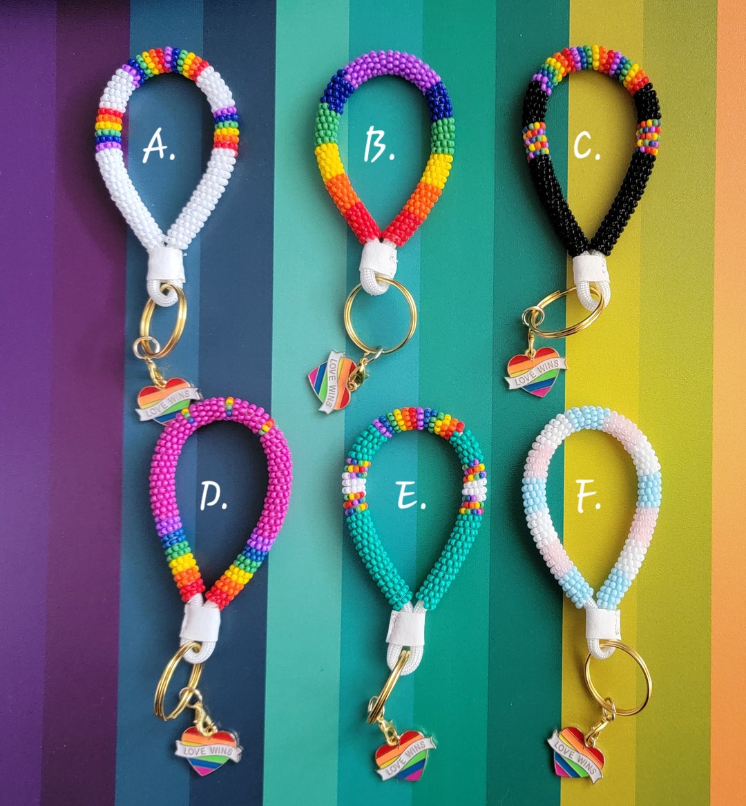 Indigenous Beaded Keychains - PRIDE Collection! - Etsy