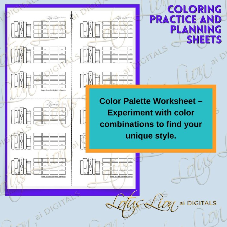 Mini Coloring Practice Sheets Set 1 |color Blending, Shading, Patterns ...