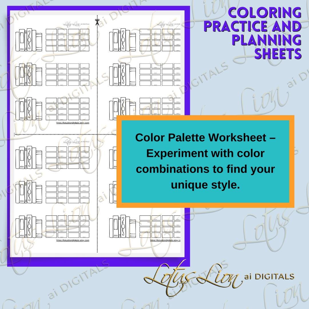 Mini Coloring Practice Sheets Set 1 |color Blending, Shading, Patterns ...