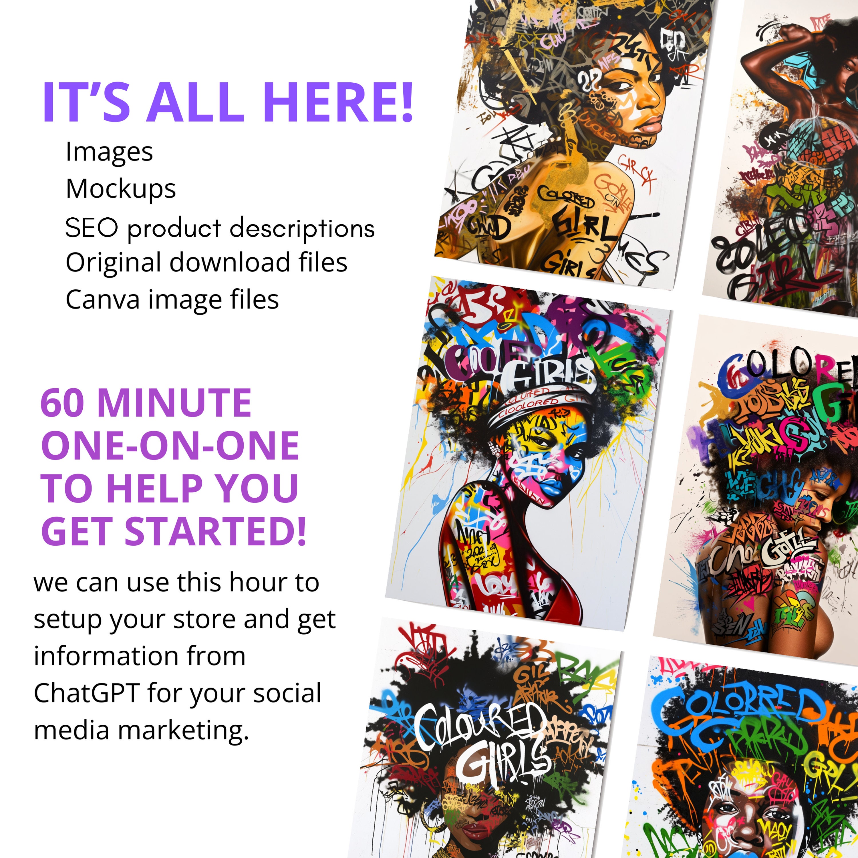 Digital African Art Storefront Done for You Includes Images, SEO ...