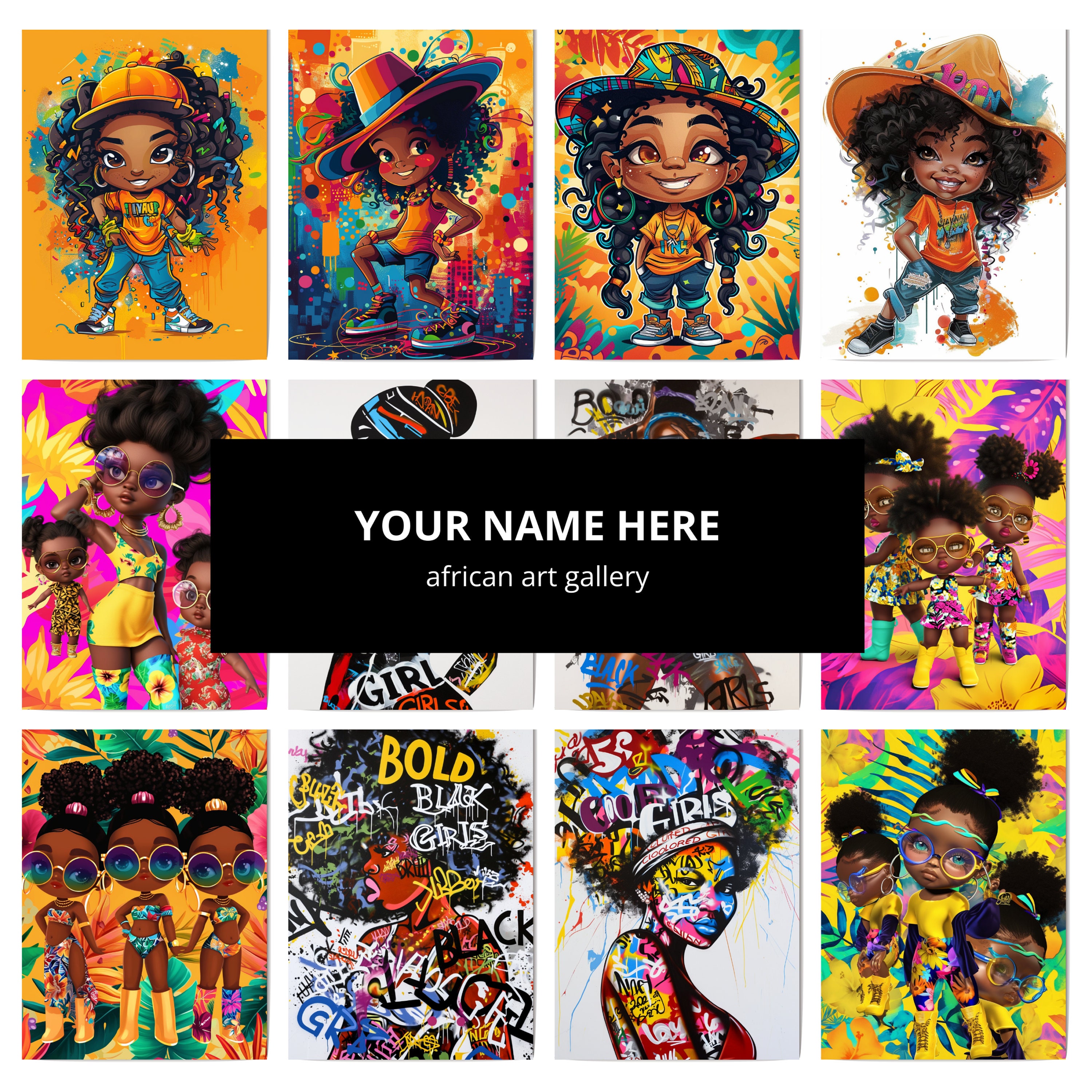 Digital African Art Storefront Done for You Includes Images, SEO ...