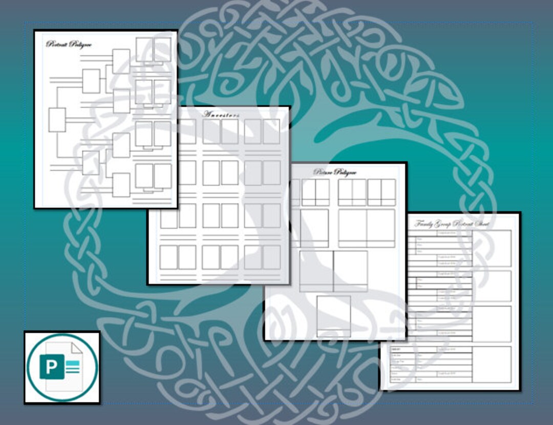 Family History Basic Portrait Pedigree Charts & Family Group Sheets - Etsy