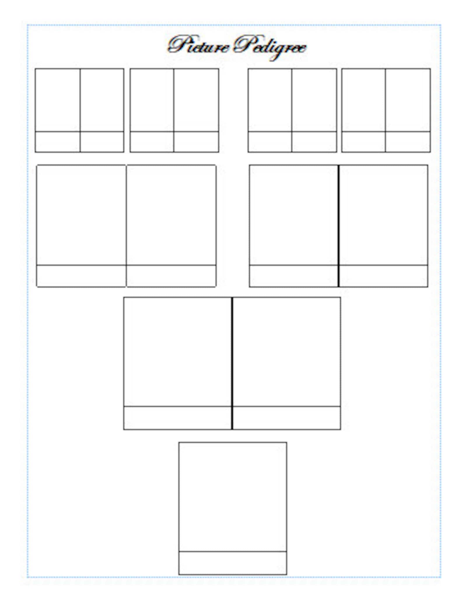 Family History Basic Portrait Pedigree Charts & Family Group Sheets - Etsy