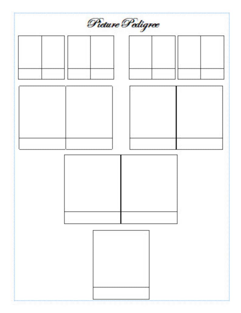 Family History Basic Portrait Pedigree Charts & Family Group Sheets - Etsy