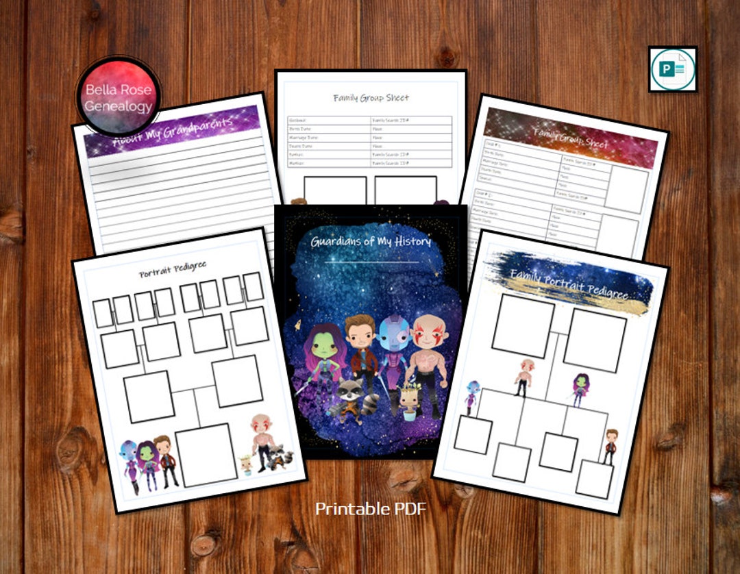 Guardians of My History - Childrens Family History Journal PDF - Etsy