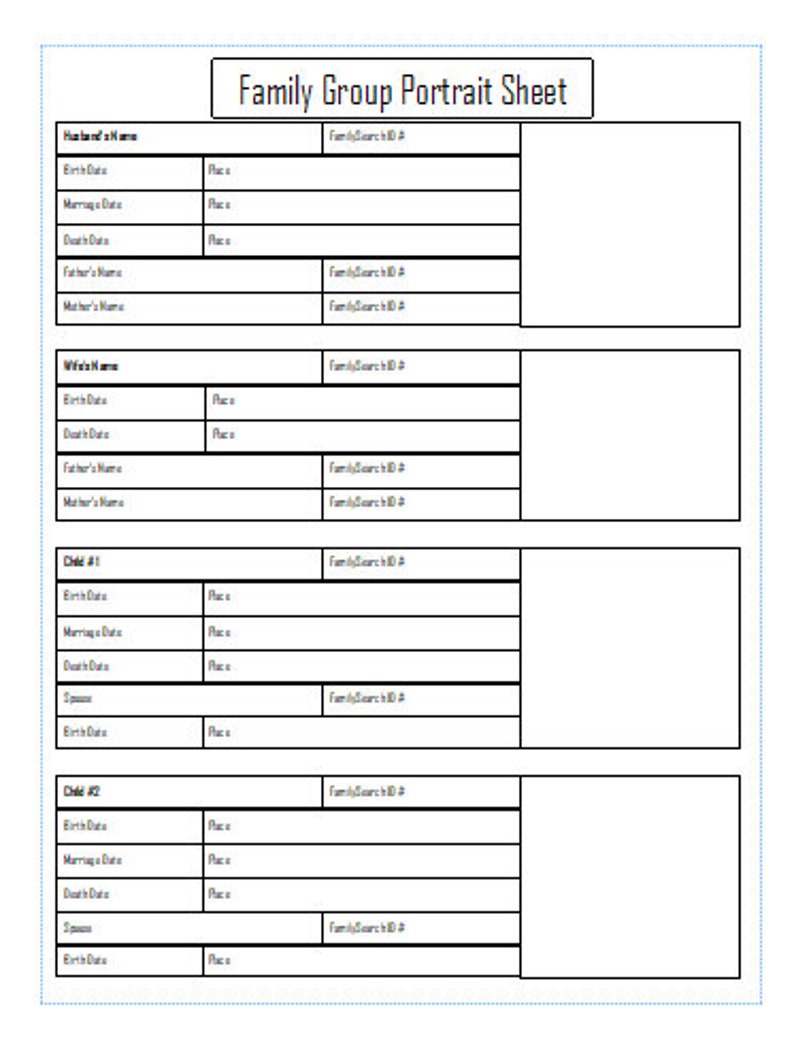 Family History Research Template Bundle - Etsy