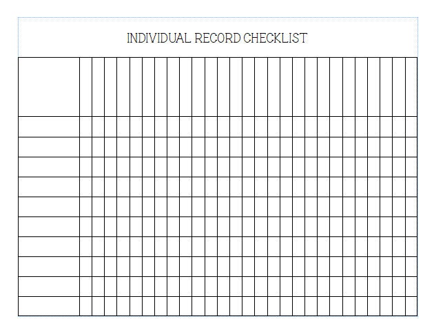 Individual Record Checklist - Family History Research - Etsy