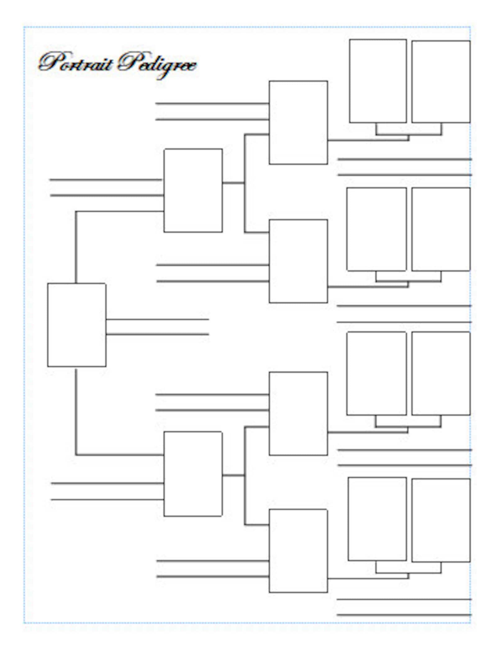 Family History Basic Portrait Pedigree Charts & Family Group Sheets - Etsy