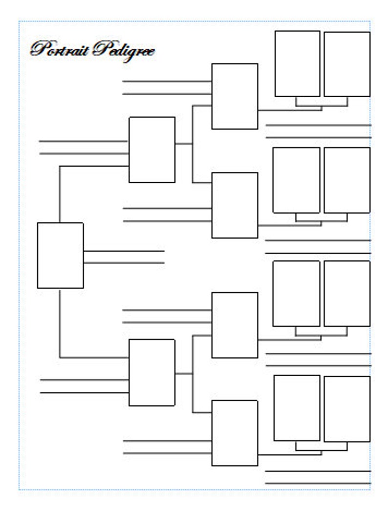 Family History Basic Portrait Pedigree Charts & Family Group Sheets - Etsy