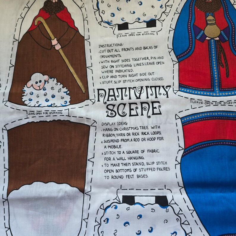Nativity Cut and Sew Religious Panel - Etsy