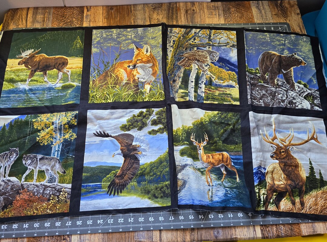 100% Cotton Panel Bringing Nature Home Kaufman Design 15209 Wild ...