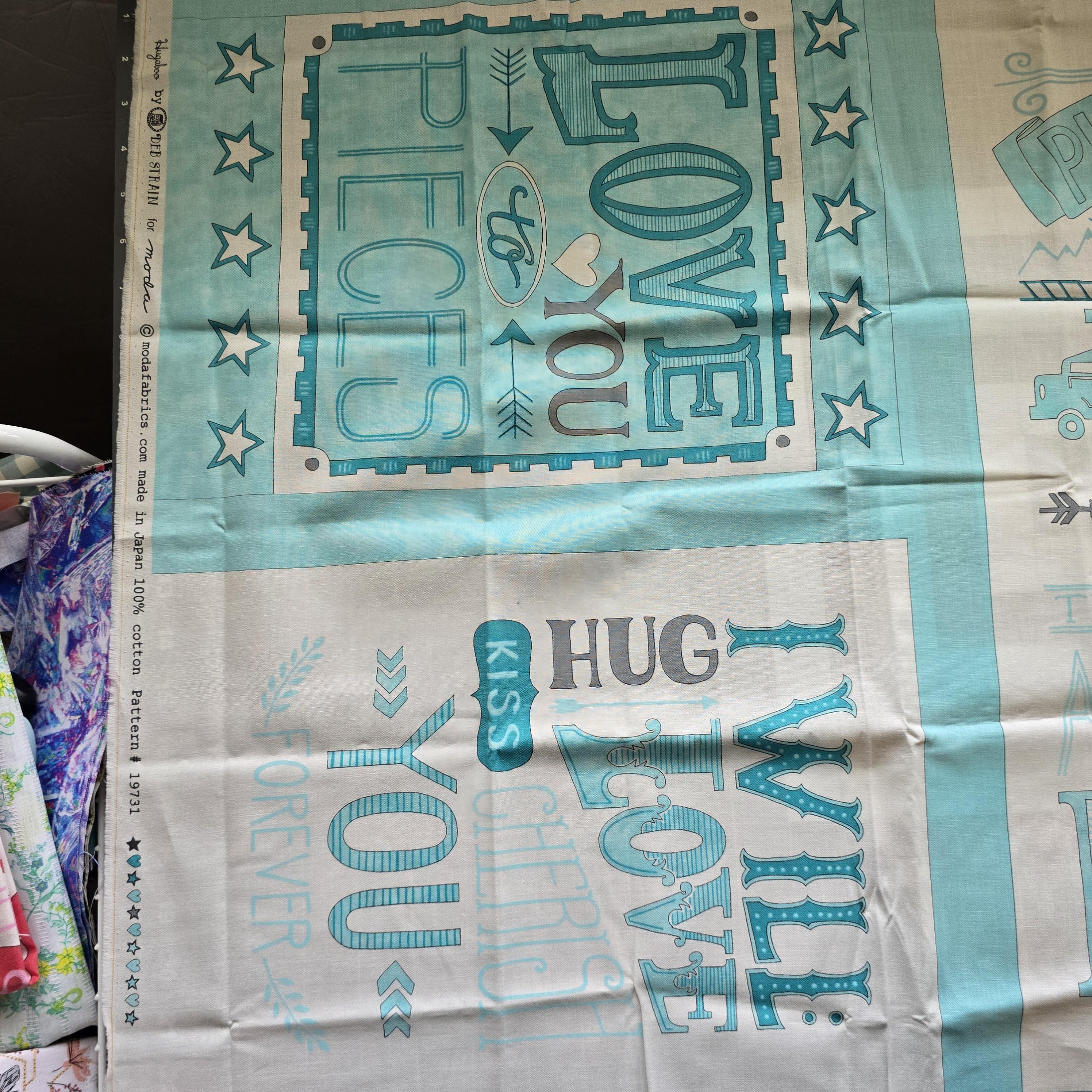 Hugaboo Boy Panel Moda Fabric Baby Boy Nursery Quilt - Etsy