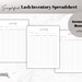 Simplified Lash Inventory Spreadsheet Lash Inventory Lash - Etsy