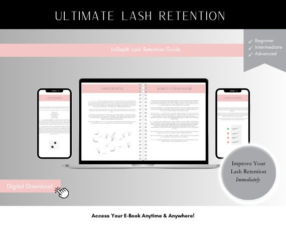 Lash Retention E-book Eyelash Extensions Lash Retention - Etsy Australia