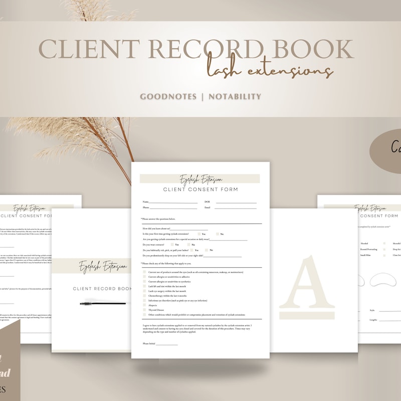 Beauty Client Record Sheet - Etsy UK
