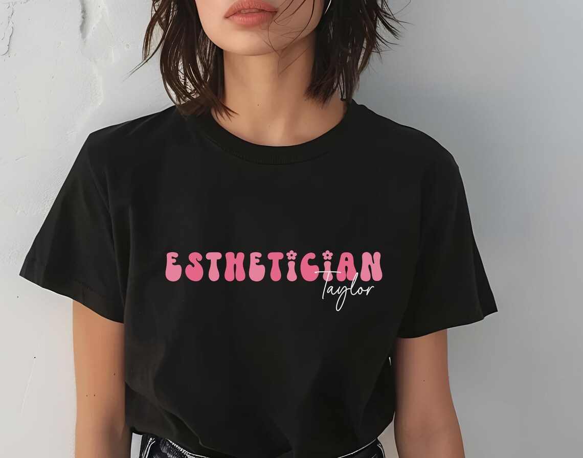 Personalized Esthetician Shirt Custom Esthetician T-shirt Custom ...