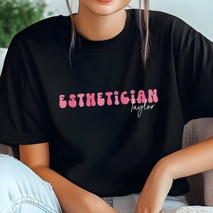 Personalized Esthetician Shirt Custom Esthetician T-shirt Custom ...