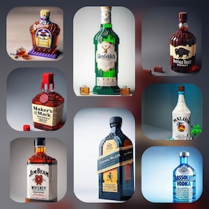 Legos Whiskey Bottles - Etsy