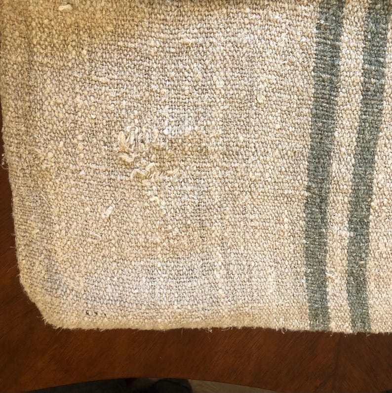 Green Striped Antique Hungarian Grain Sack,linen Fabric for Sewing Projectrx52 - Etsy