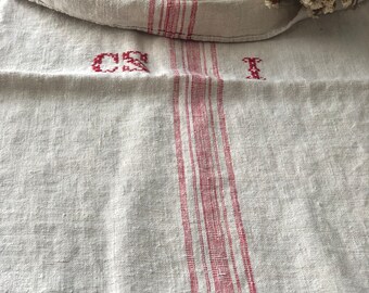 Antique Hungarian Grain Sack With Initials, Table Linen (mx45) - Etsy