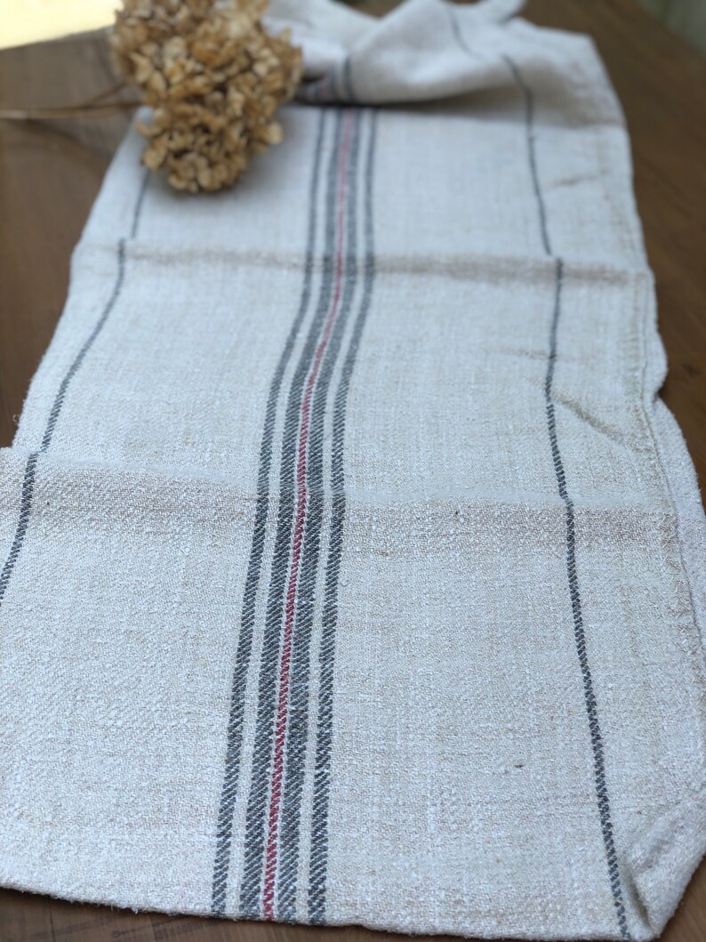 Striped Vintage Hungarian Grain Sack Lightly Stained (rx32)) - Etsy