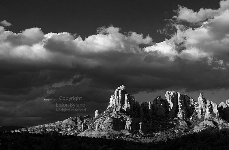 SEDONA PINNACLES Sedona Scenic Southwest Landscape Photography Black ...