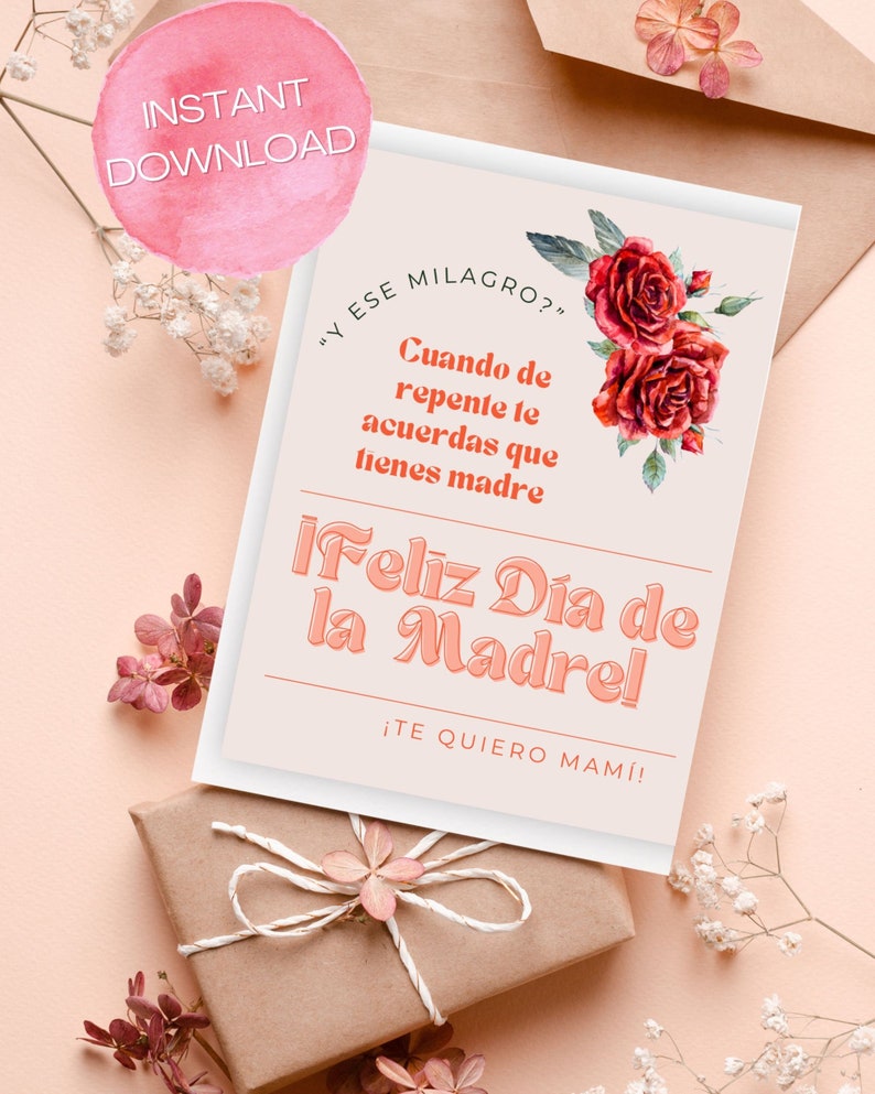 Feliz Día De La Madre, Tarjeta Feliz Dia De La Madre, Happy Mother’s ...