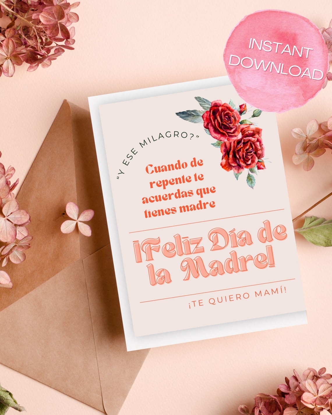 Feliz Día De La Madre, Tarjeta Feliz Dia De La Madre, Happy Mother’s ...