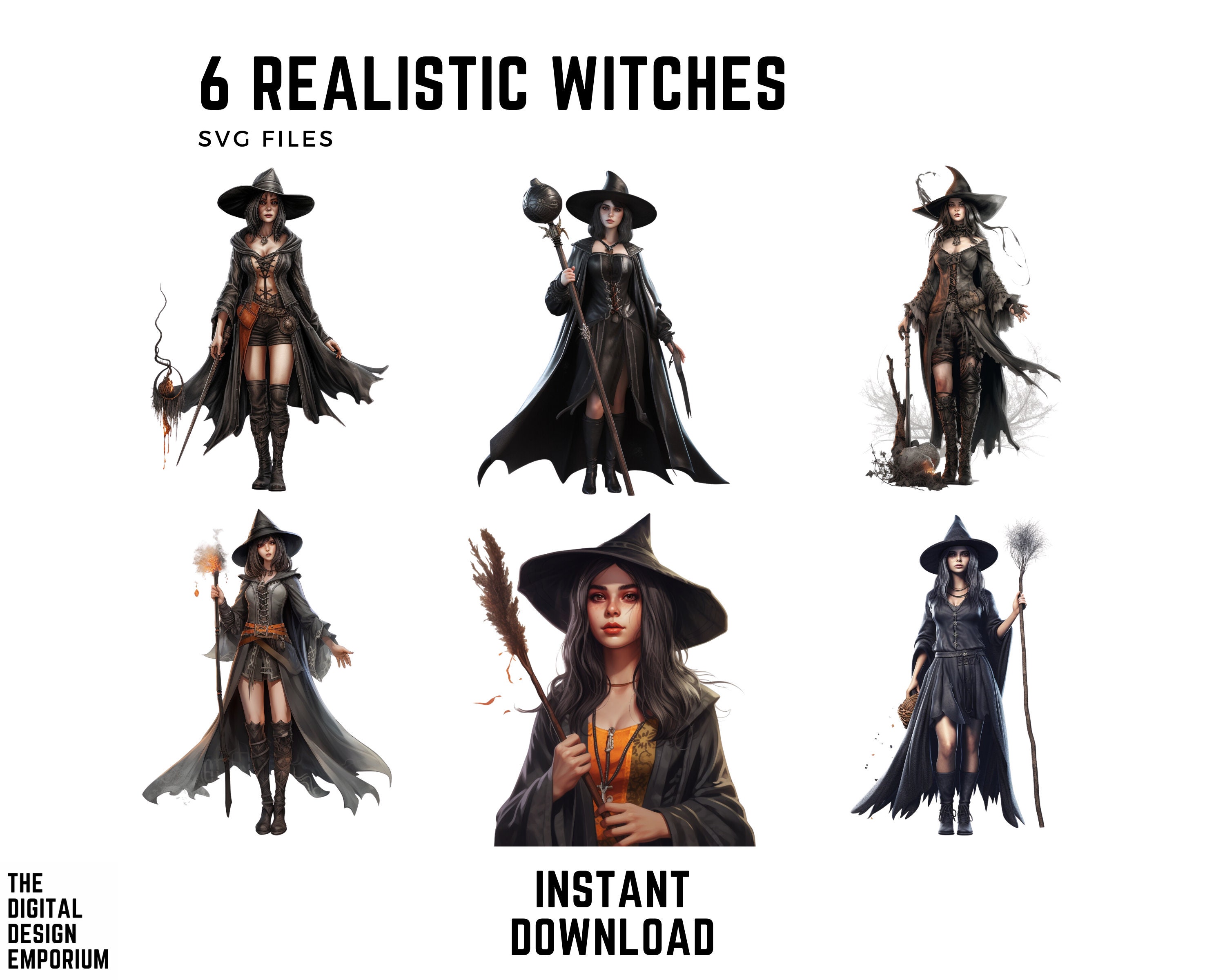 Realistic Witches PNG Images for Commercial Use, No Background, Art ...
