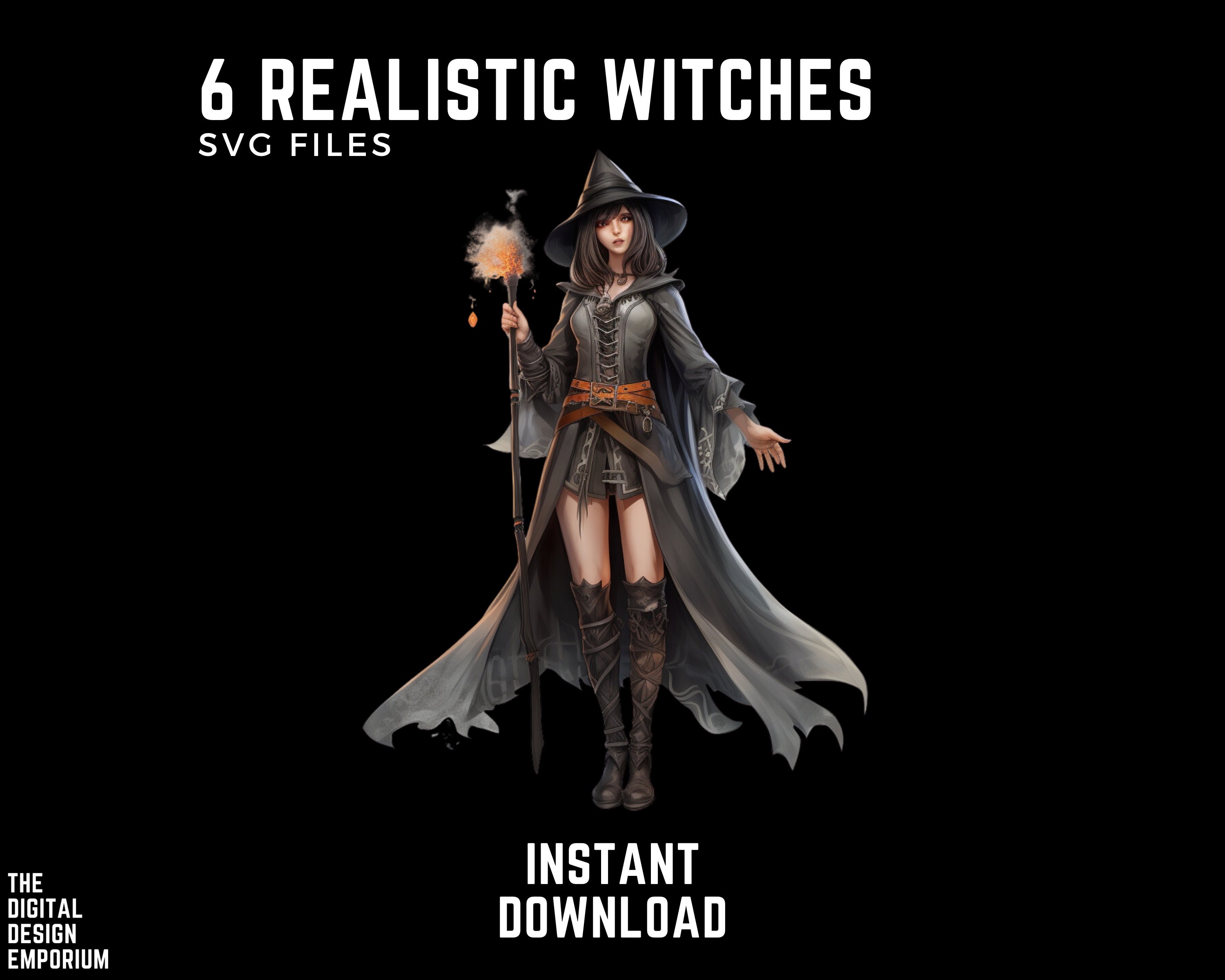 Realistic Witches PNG Images for Commercial Use No - Etsy