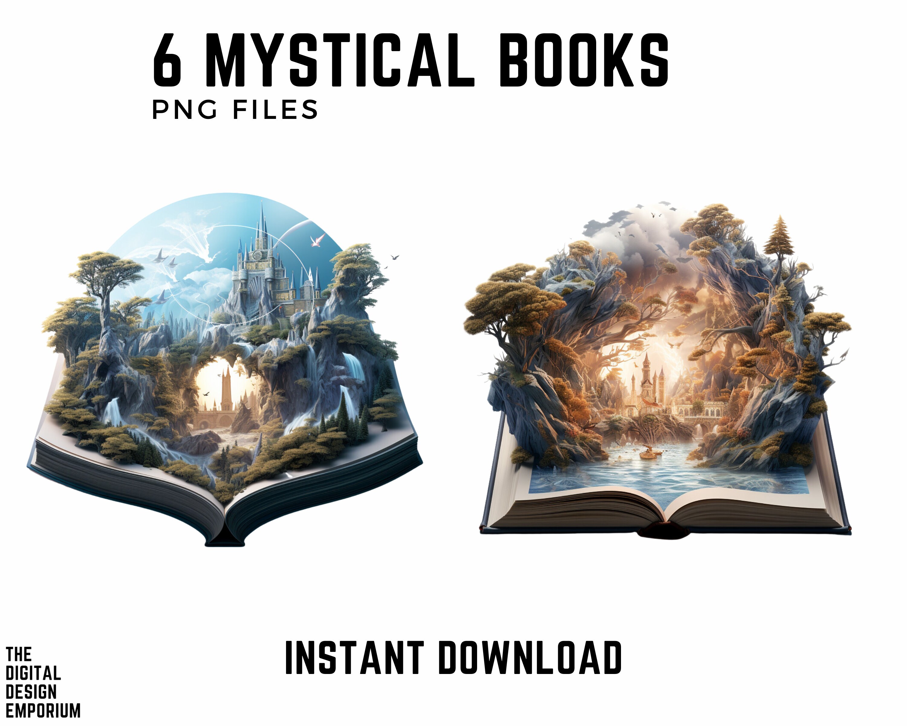 Mystical Open Book PNG Images for Commercial Use, Clipart, No ...