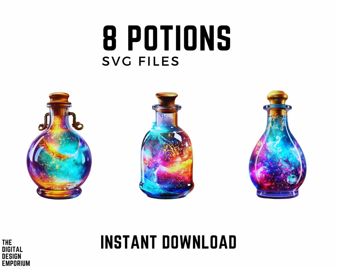 Realistic Potions SVG Images for Commercial Use No - Etsy