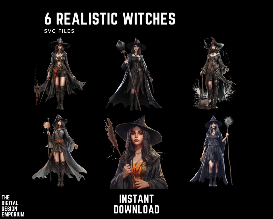 Realistic Witches PNG Images for Commercial Use, No Background, Art ...