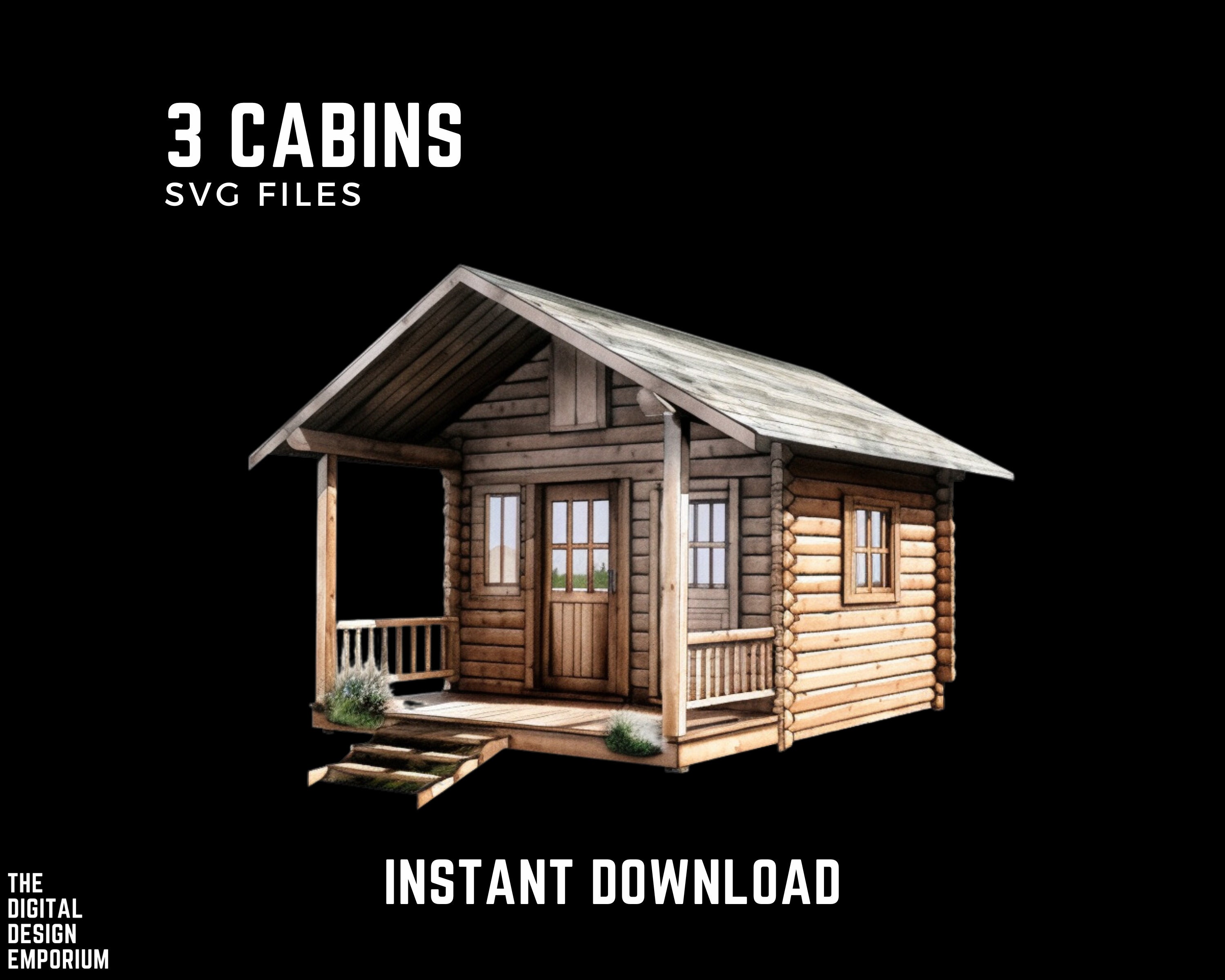 Realistic Cabins SVG Images for Commercial Use, No Background, Art, for ...
