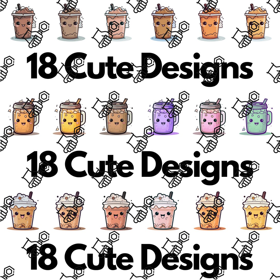 Cute Drinks SVG Images for Commercial Use - Etsy