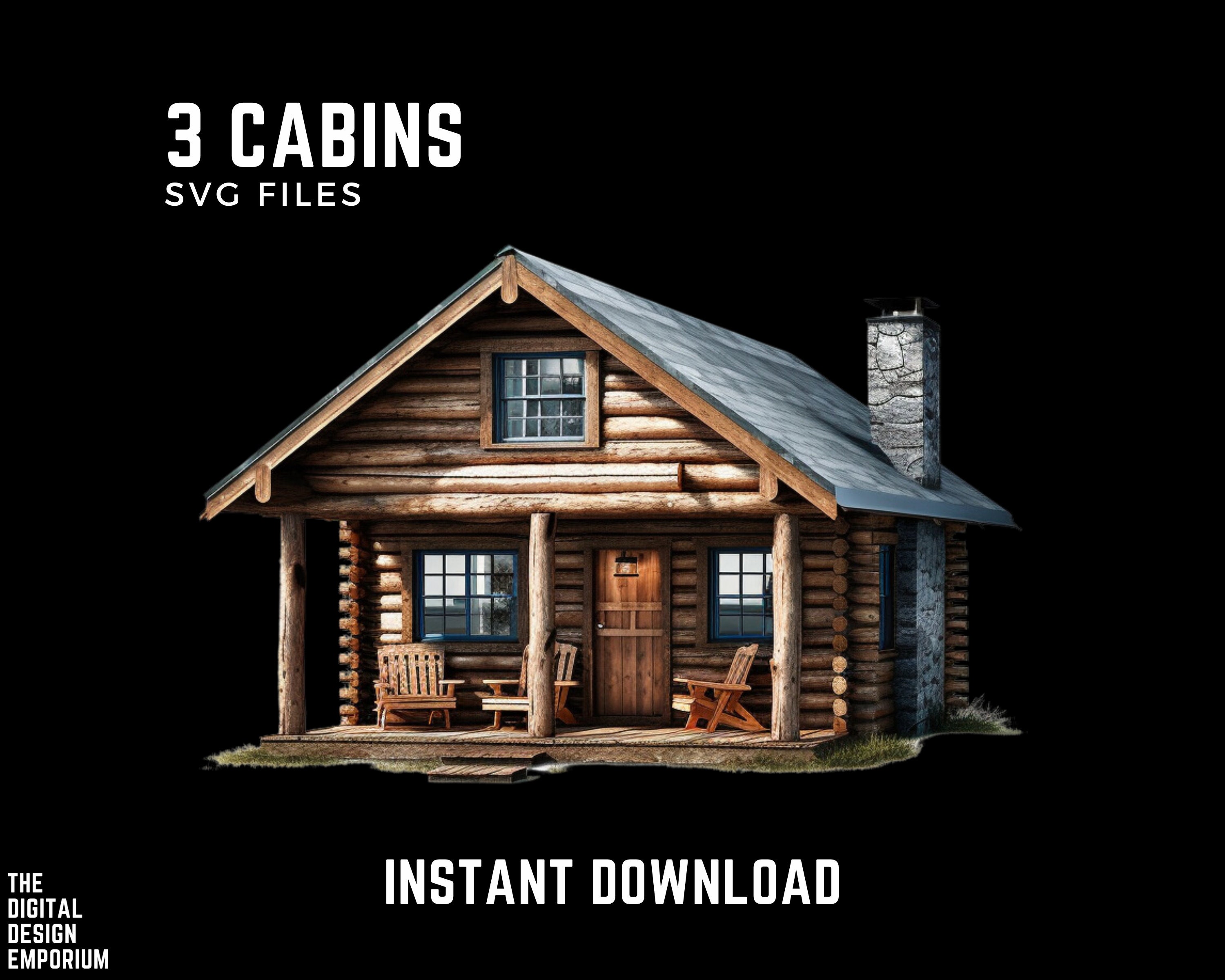 Realistic Cabins SVG Images for Commercial Use, No Background, Art, for ...